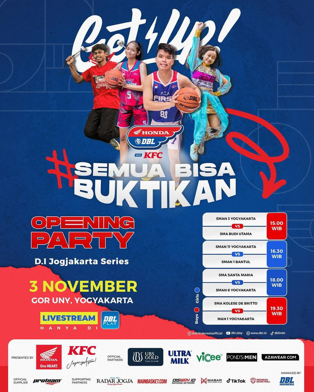4 Alasan Kamu Wajib Nonton Opening Party Honda DBL Seri Jogja 2022, Yuk Merapat! | DBL ID